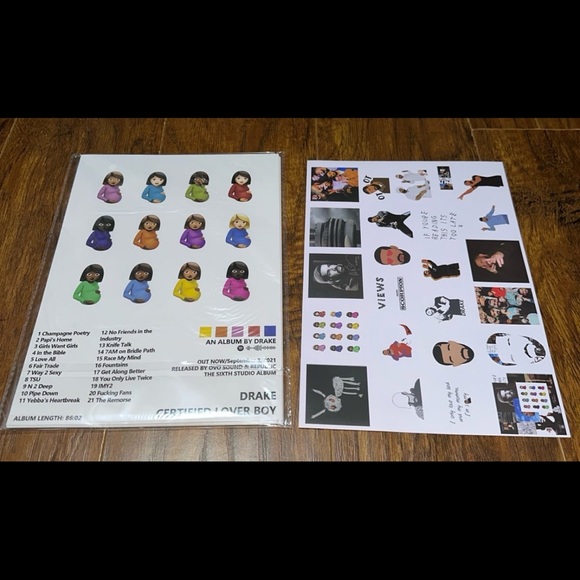 Art | Drake Album Poster Set Stickers | Poshmark